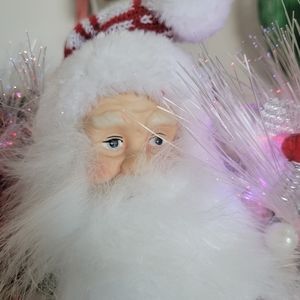 Vintage | Holiday | Vintage Fiber Optic Santa Tree Topper | Poshmark